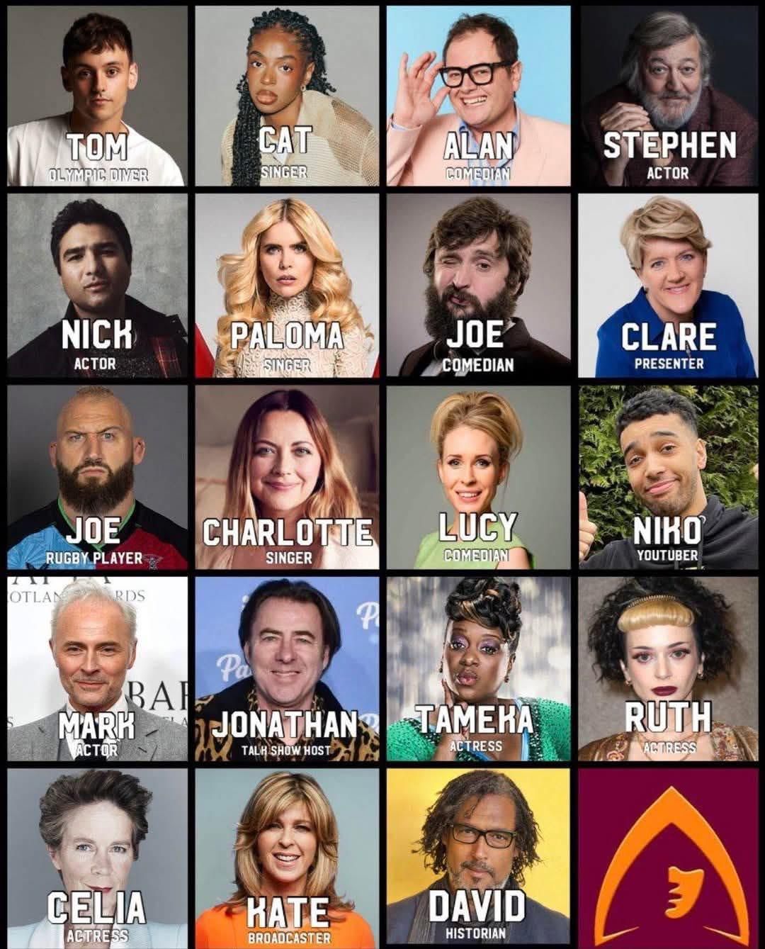 The Celebrity Traitors UK 2025 cast photos, names and socials | GI Chow